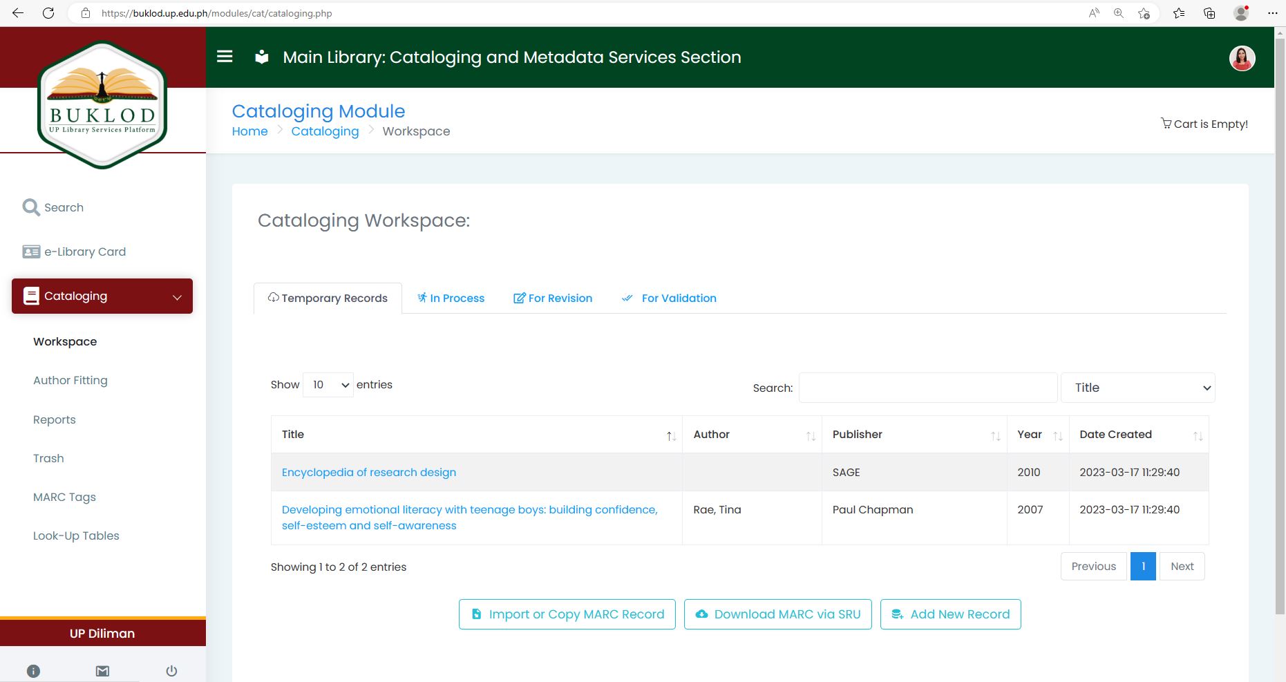 Workspace – Documentation